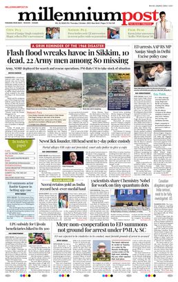 Flash flood wreaks havoc in Sikkim, 10 dead, 22 Army men among 80 missing | Millennium Post ...