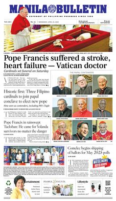 Historic first: Three Filipino cardinals to join papal conclave to ...