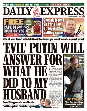 Daily Express Saturday, February 17, 2024 Six-time Olympic gold winner ...