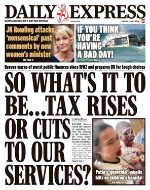 SO WHAT'S IT TO BE...TAX RISES OR CUTS TO OUR SERVICES?
