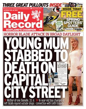 YOUNG MUM STABBED TO DEATH ON CAPITAL CITY STREET