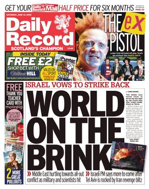 IRANIAN BLITZ HITS | Daily Record - Newspaper - Read this story on ...