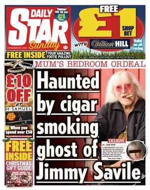 Haunted by cigar-smoking ghost of Jimmy Savile | Daily Star Sunday ...