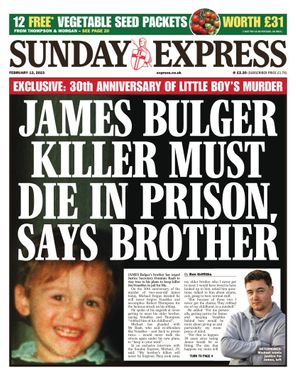 JAMES BULGER KILLER MUST DIE IN PRISON.SAYS BROTHER