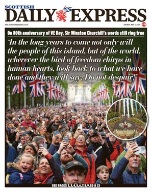 Royals lead celebrations... as they did 80 years ago | Scottish Daily ...