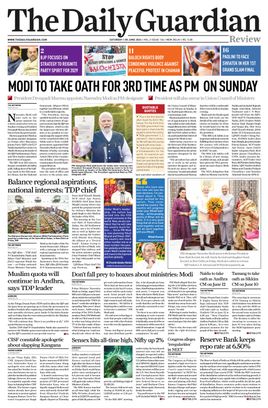 MODI TO TAKE OATH FOR 3RD TIME AS PM ON SUNDAY | The Daily Guardian ...