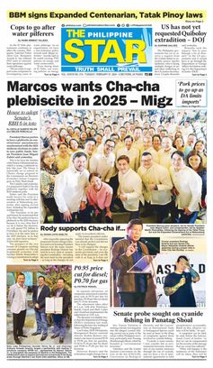 Marcos wants Cha-cha plebiscite in 2025 - Migz - Read this story on Magzter.com