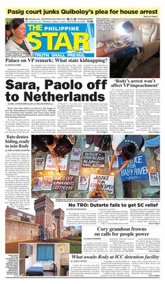 Sara says she could be next after Duterte's arrest | The Philippine Star - Newspaper - Read this ...