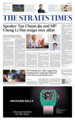 Speaker Tan Chuan-Jin and MP Cheng Li Hui resign over affair
