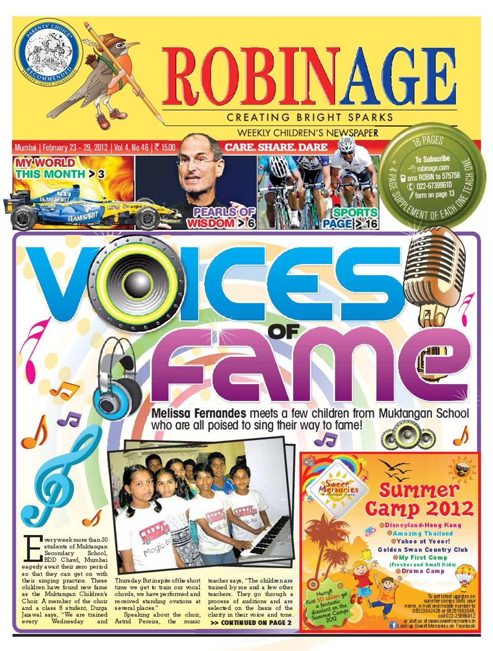 RobinAge-February 23 2012 Magazine - Get your Digital Subscription