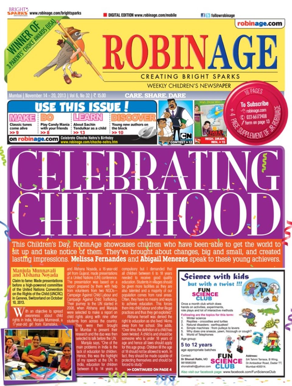 RobinAge-November 14 2013 Magazine - Get your Digital Subscription