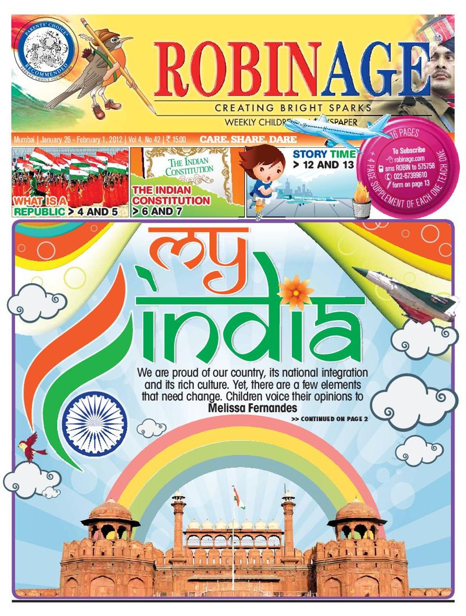 Get digital access to RobinAge - January 26 2012 issue | Magzter.com