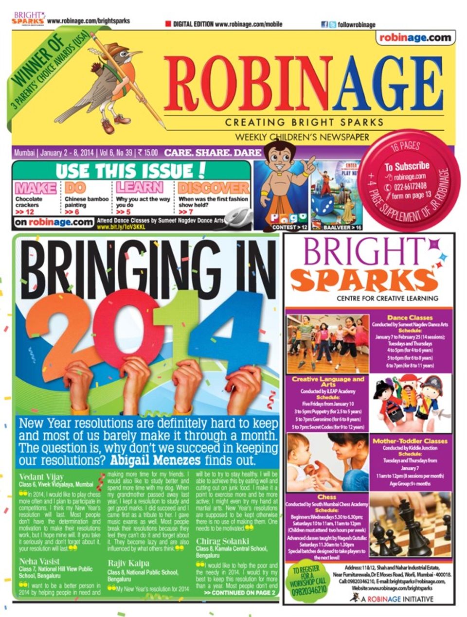 RobinAge-January 2, 2014 Magazine - Get your Digital Subscription