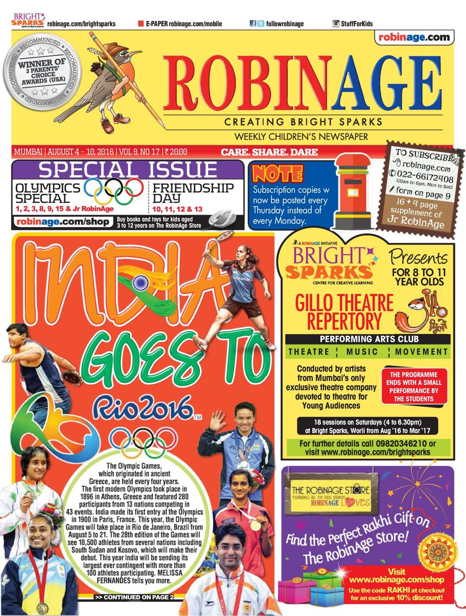 RobinAge-August 04, 2016 Magazine - Get your Digital Subscription