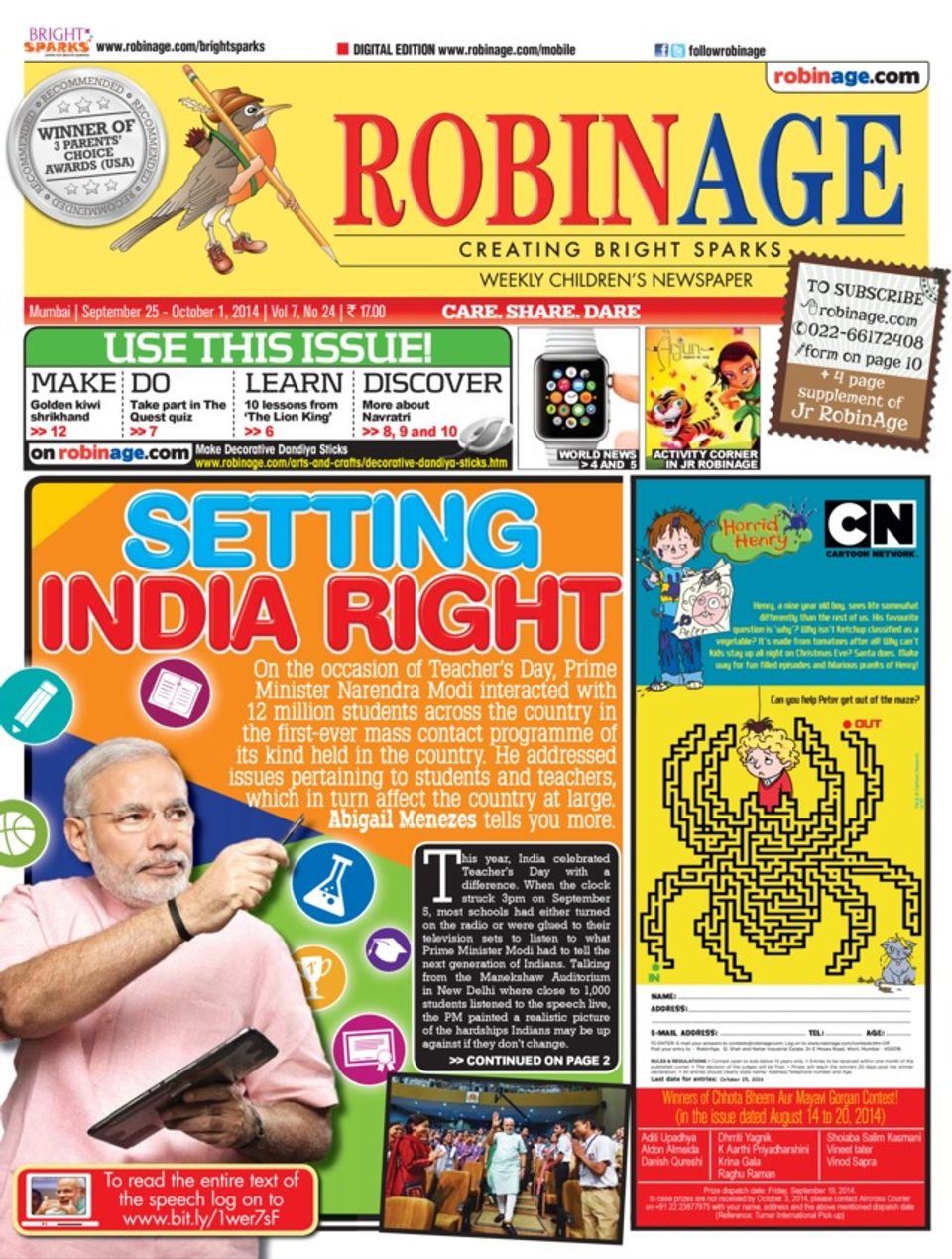 RobinAge-September 25 2014 Magazine - Get your Digital Subscription