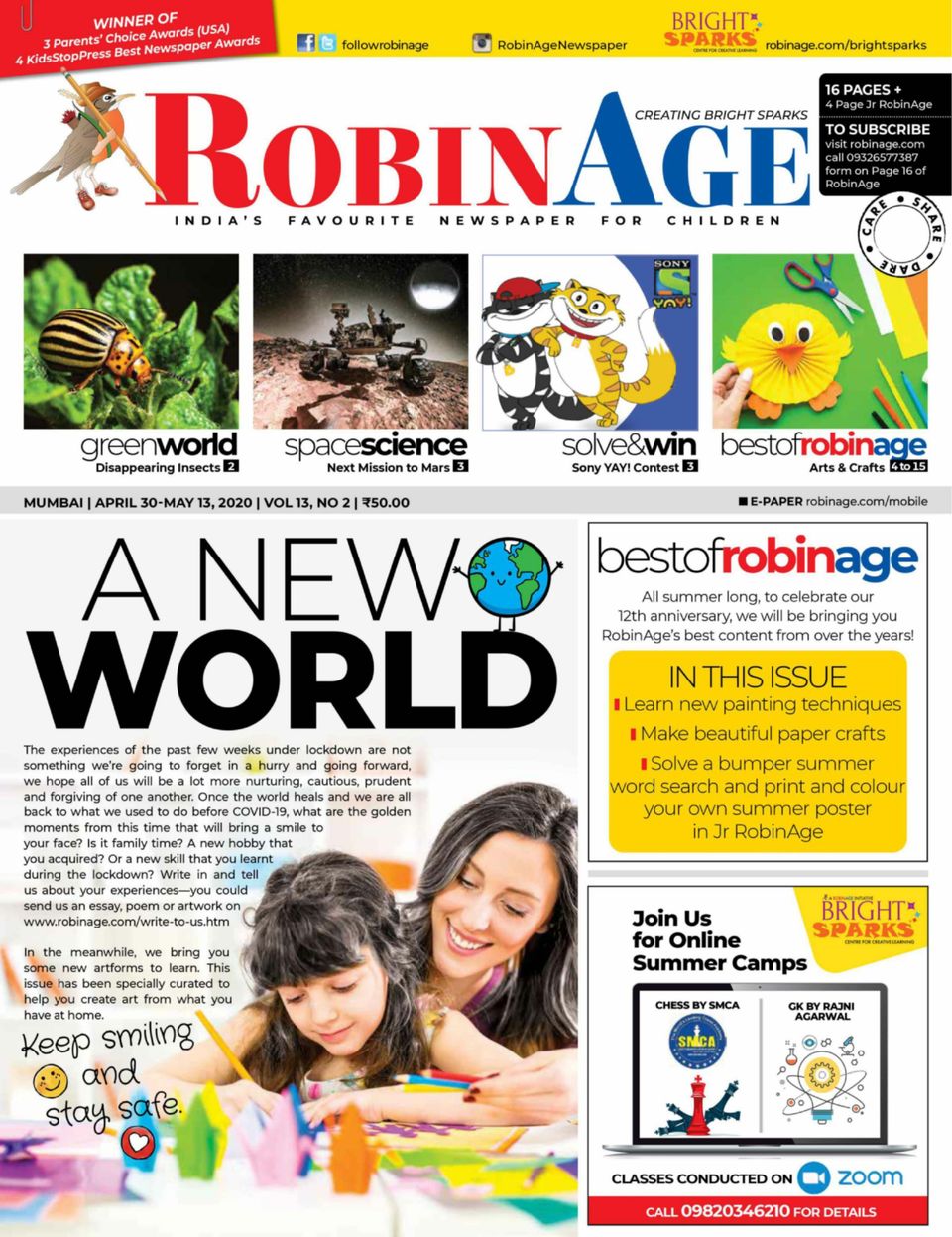 Get digital access to RobinAge - April 30, 2020 issue | Magzter.com