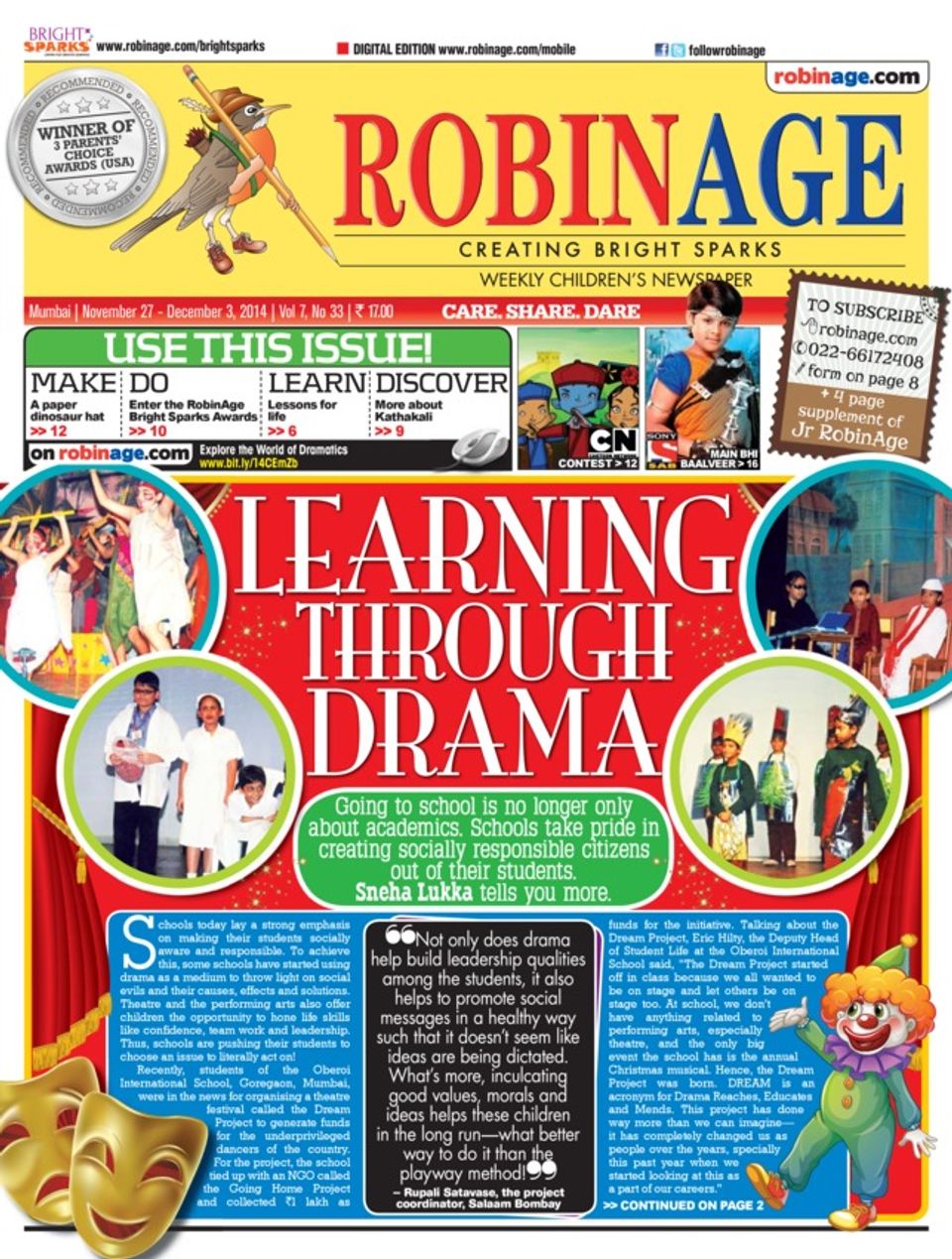 RobinAge-November 27 2014 Magazine - Get your Digital Subscription