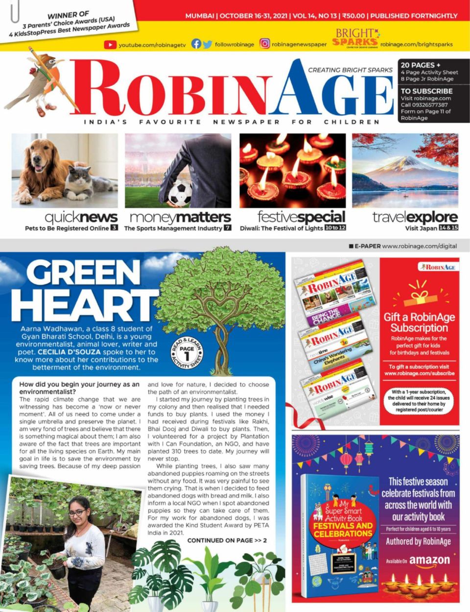 Get digital access to RobinAge - October 16, 2021 issue | Magzter.com