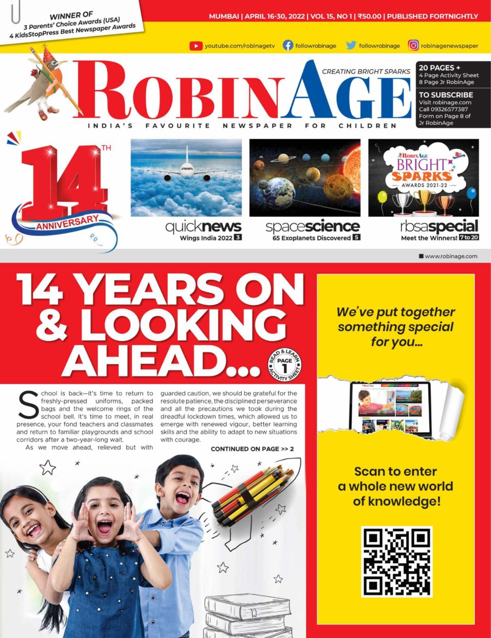 Get digital access to RobinAge - April 16, 2022 issue | Magzter.com