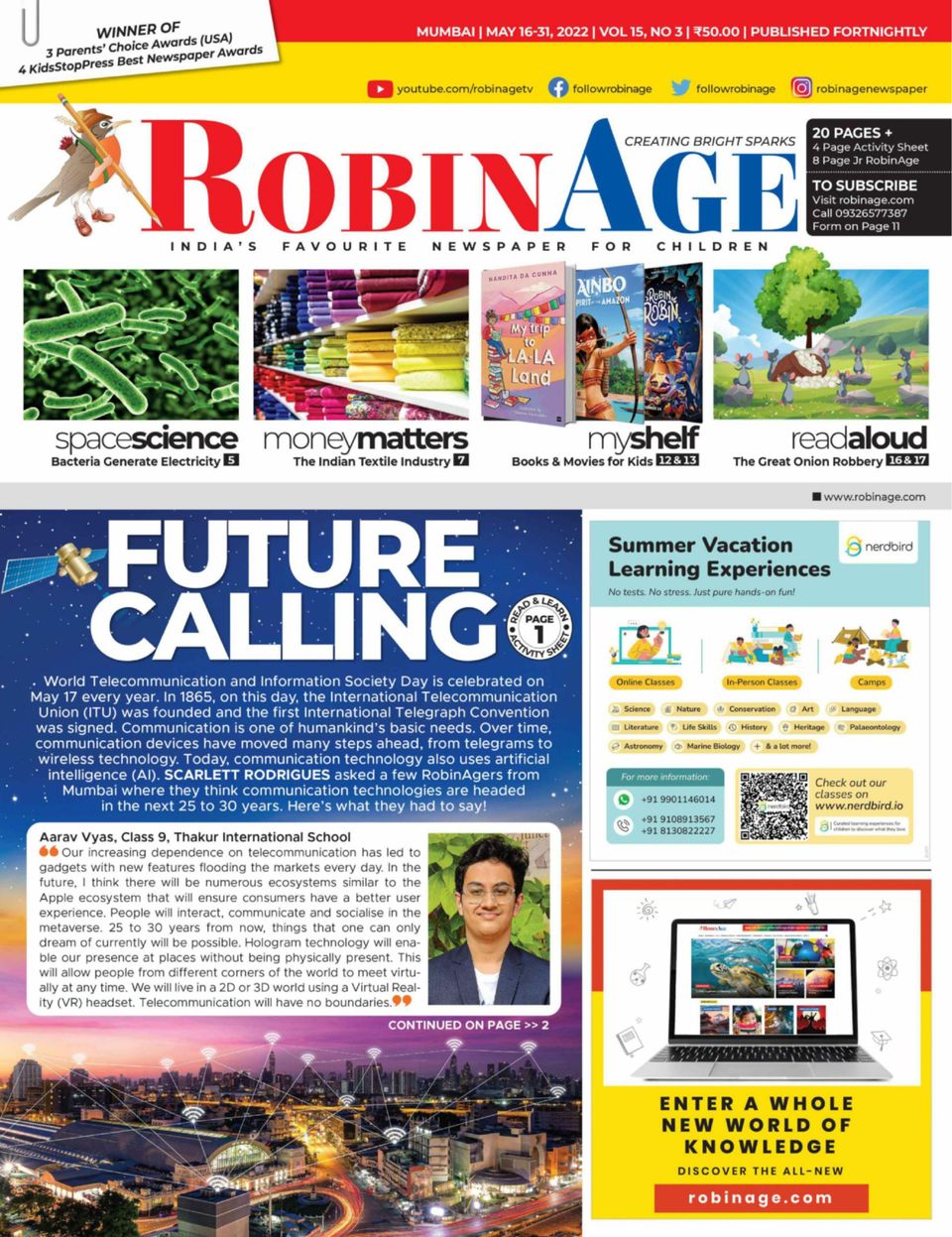Get digital access to RobinAge - May 16, 2022 issue | Magzter.com