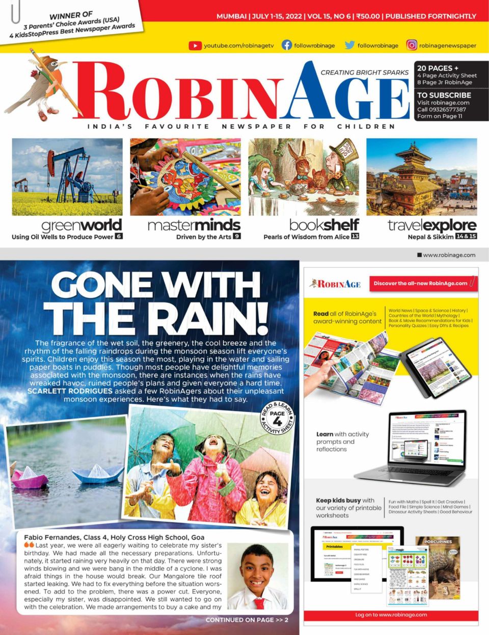 RobinAge Magazine - Get your Digital Subscription