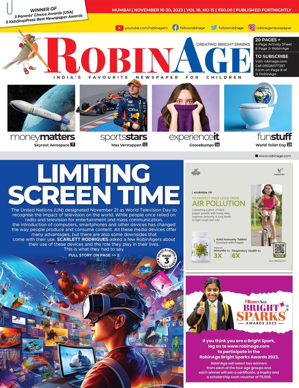 Get digital access to RobinAge - November 16, 2023 issue | Magzter.com