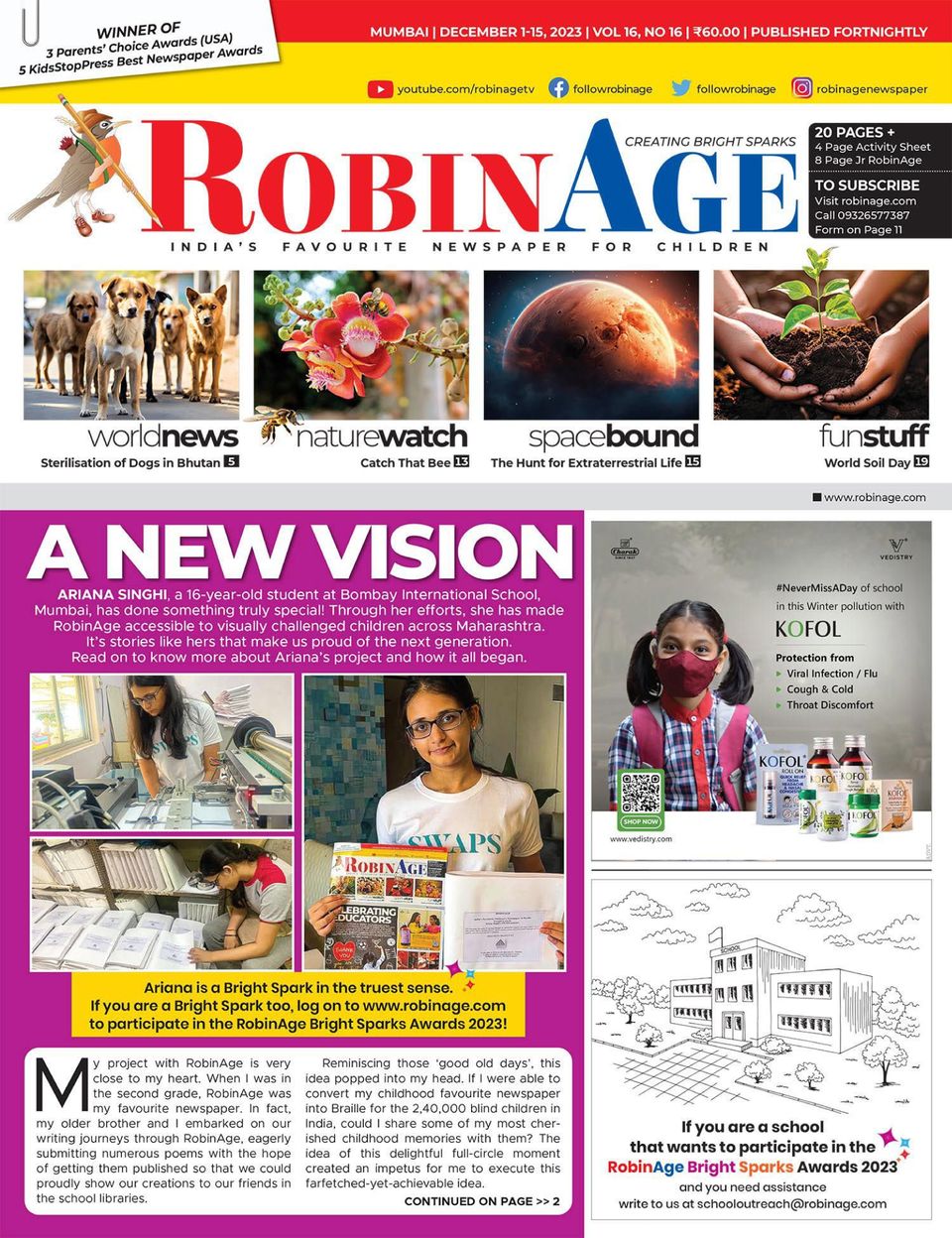 Get digital access to RobinAge - December 01, 2023 issue | Magzter.com