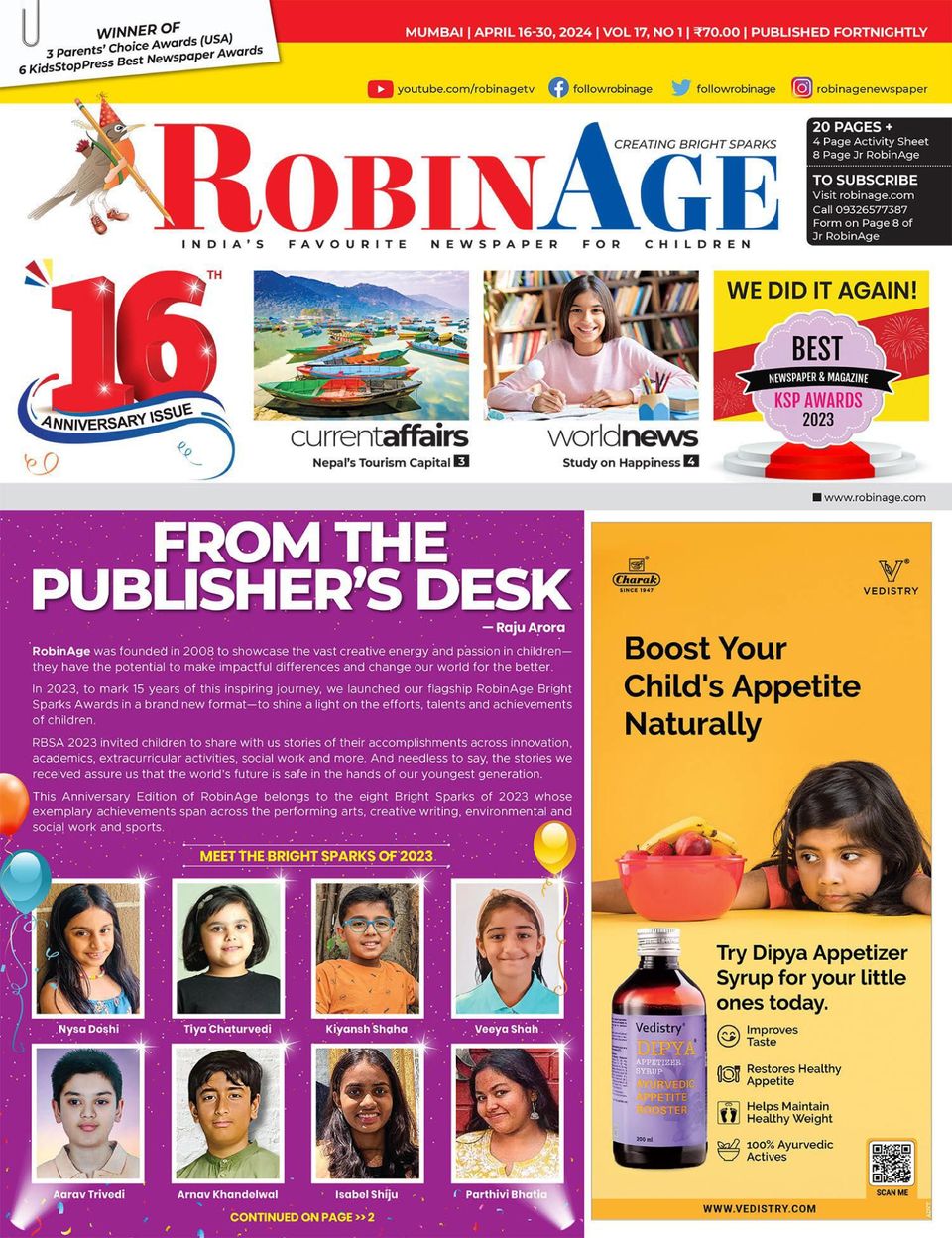 RobinAge Magazine - Get your Digital Subscription