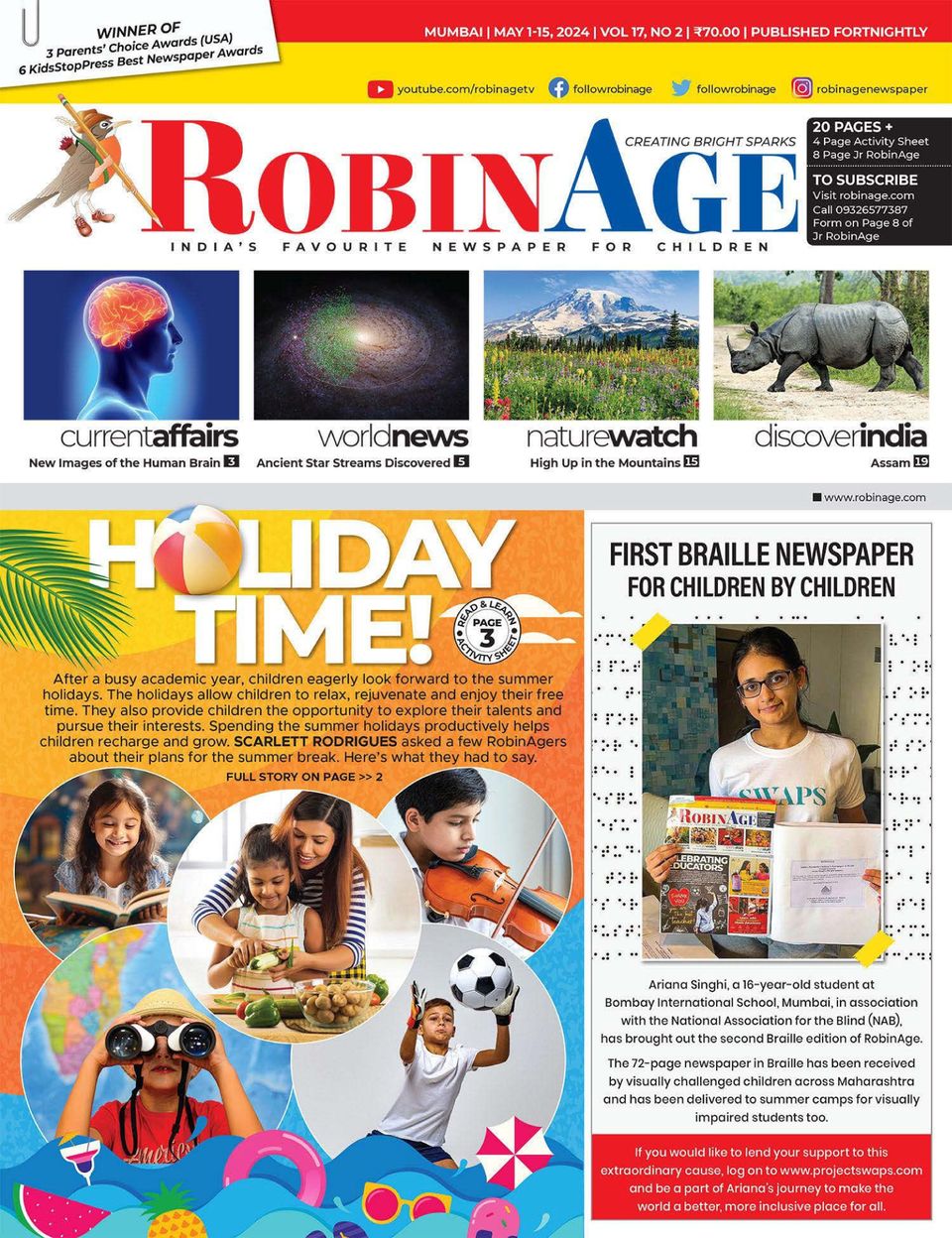 RobinAge Magazine - Get your Digital Subscription