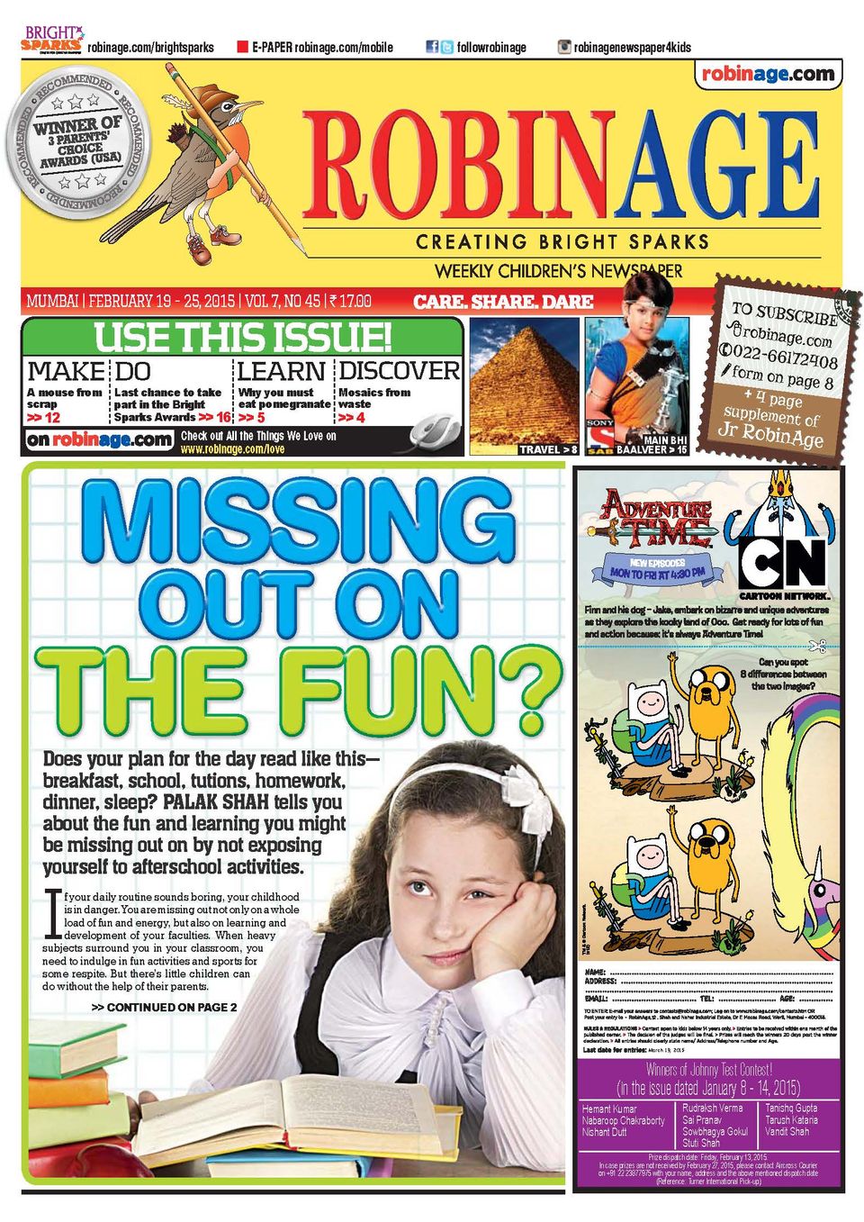 RobinAge-February 19, 2015 Magazine - Get your Digital Subscription