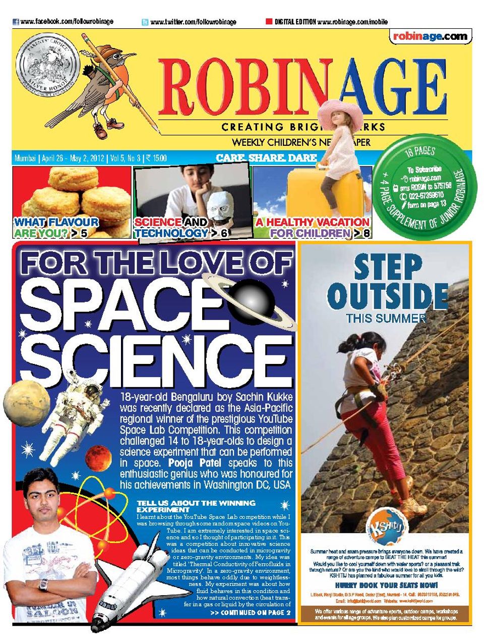 RobinAge-April 26 2012 Magazine - Get your Digital Subscription