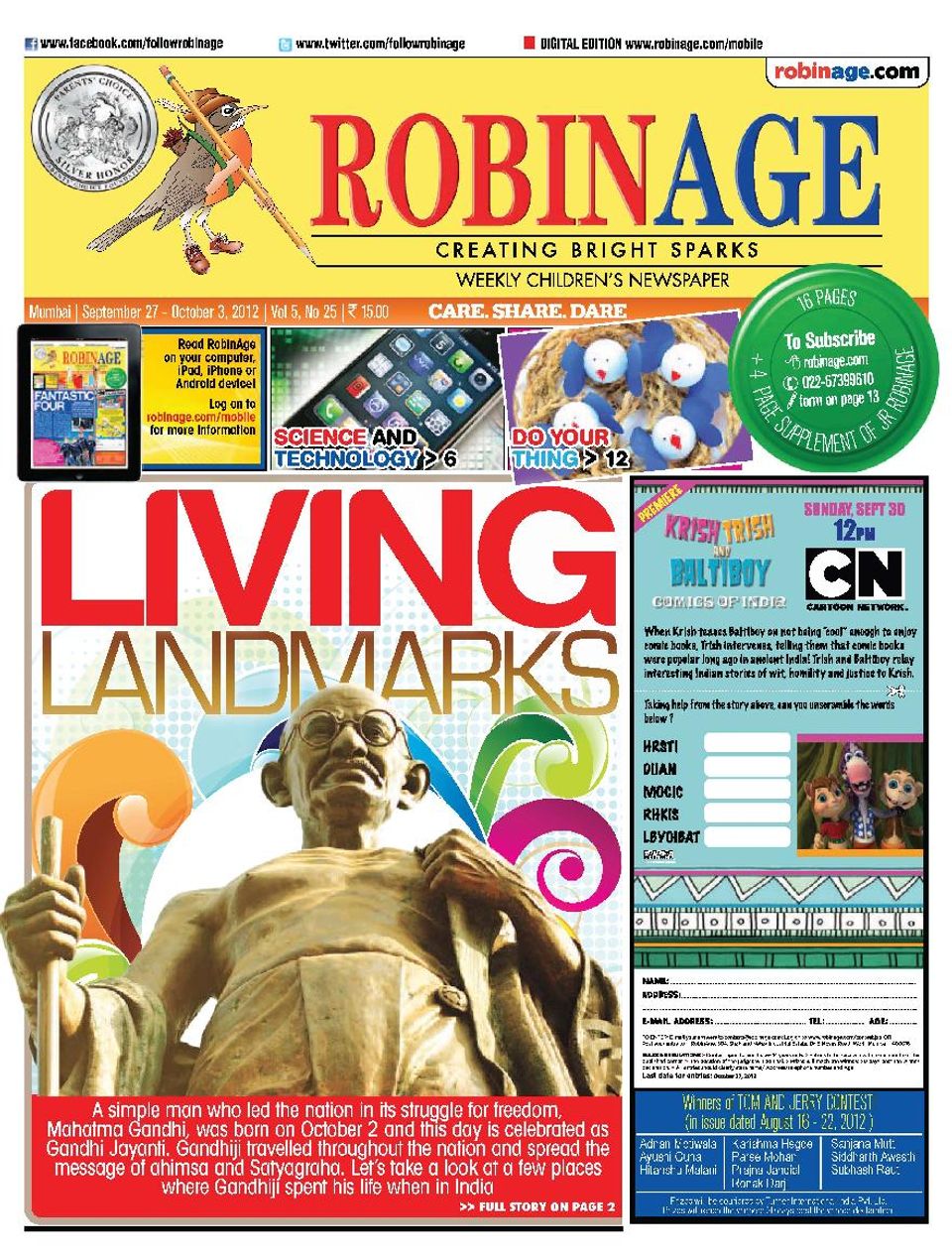 RobinAge-September 27 2012 Magazine - Get your Digital Subscription
