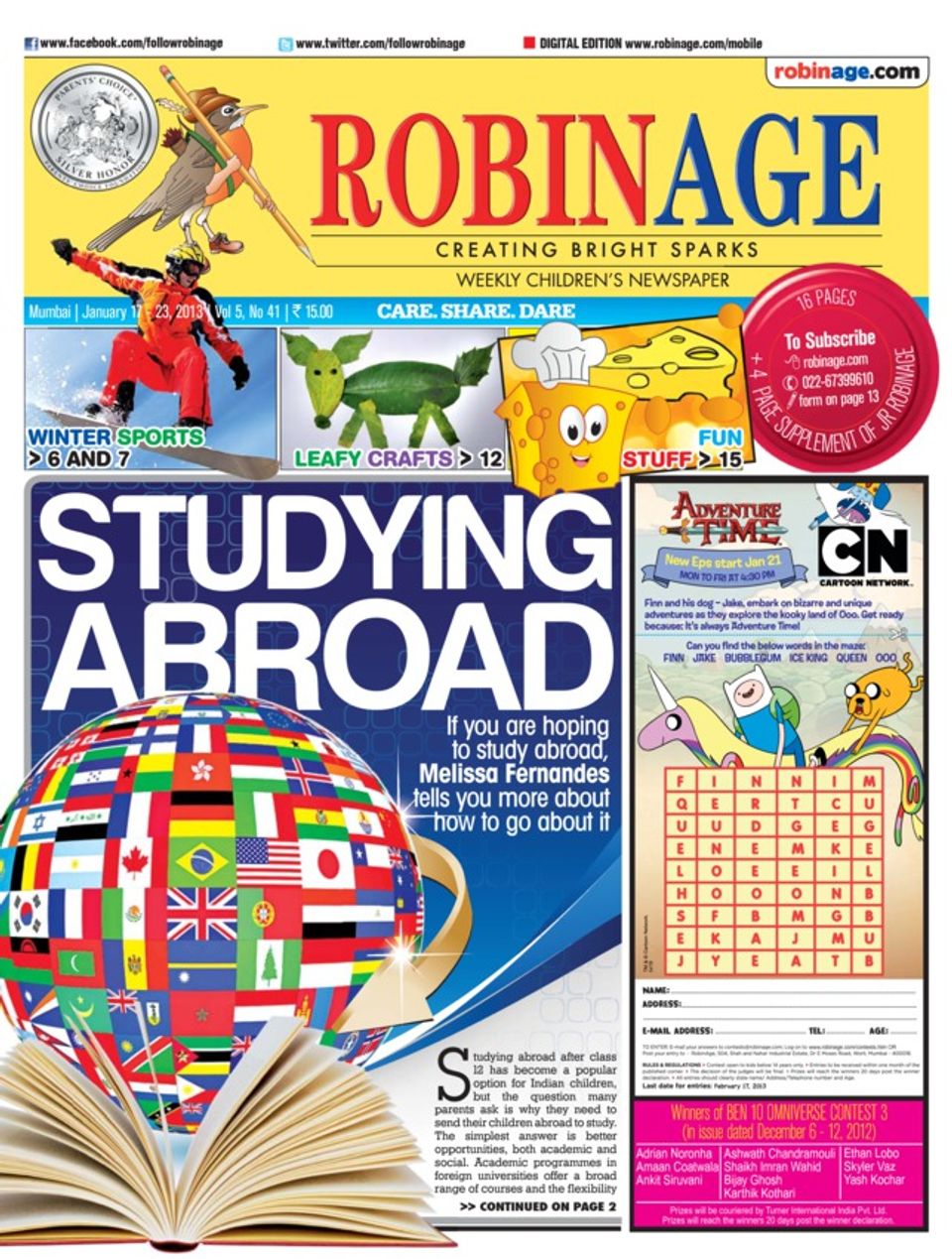 RobinAge-January 17, 2013 Magazine - Get your Digital Subscription