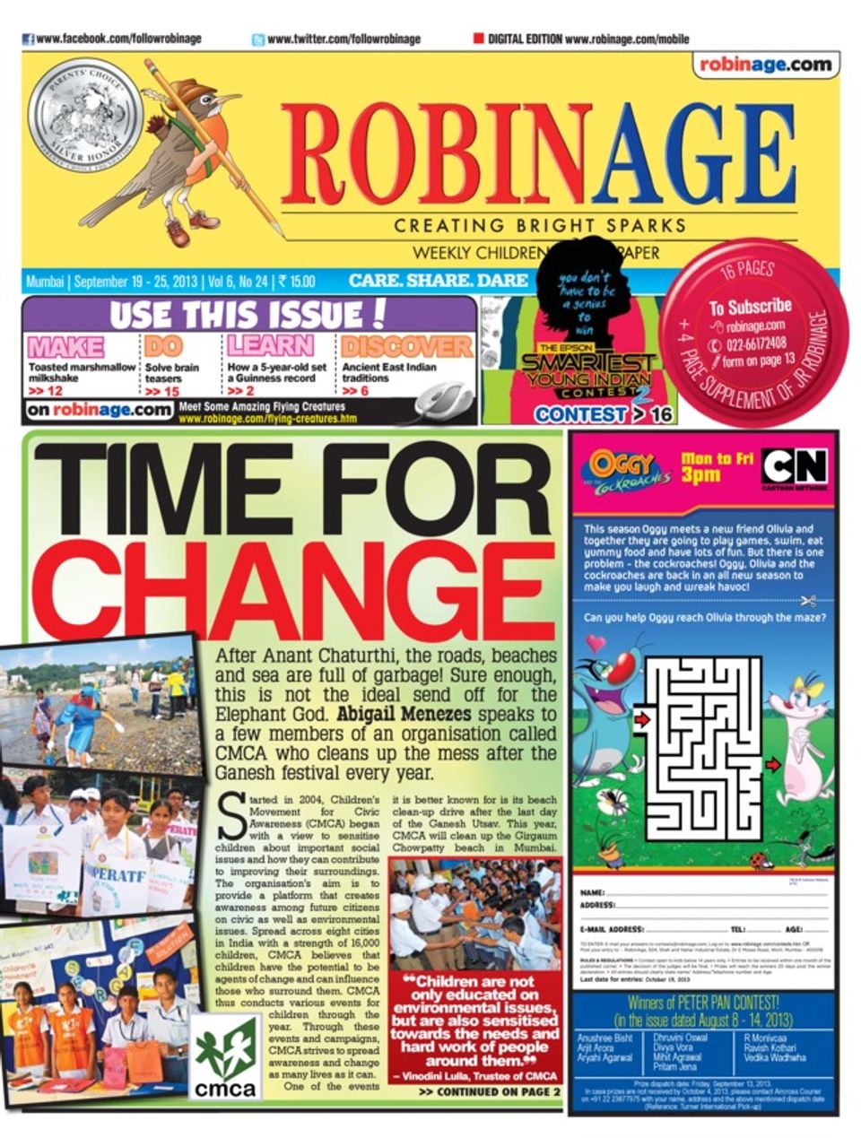 RobinAge-September 19, 2013 Magazine - Get your Digital Subscription
