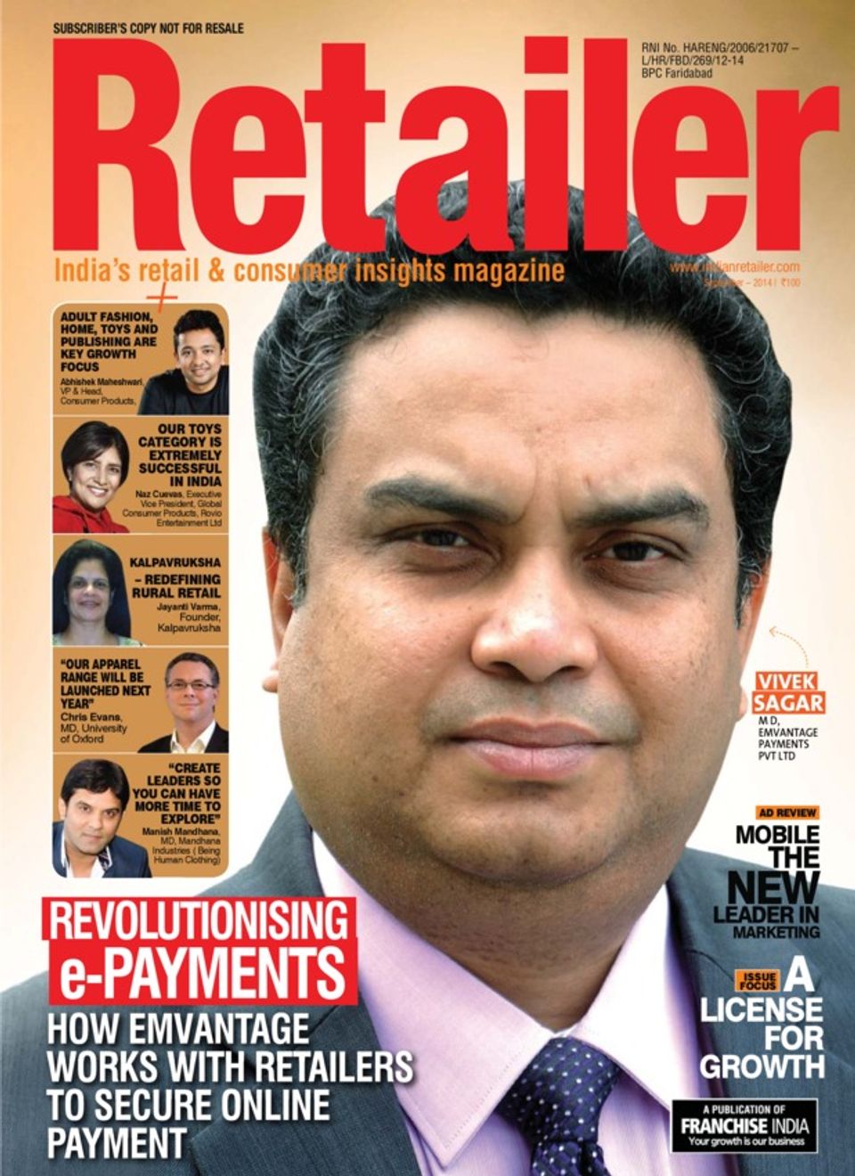 Retailer-September 2014 Magazine - Get your Digital Subscription