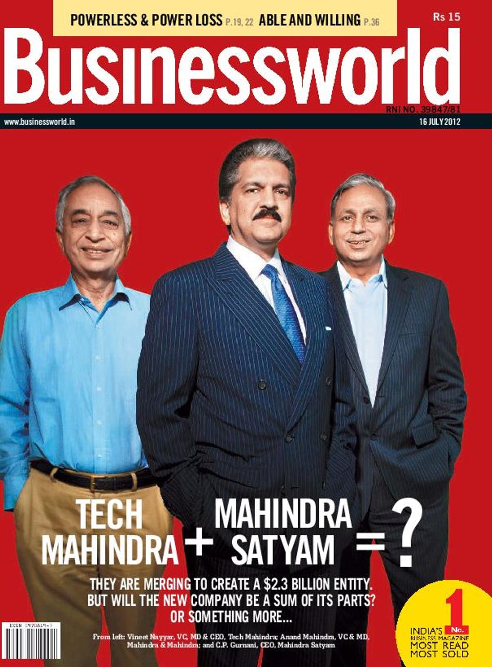 Get digital access to BW Businessworld - July 16 2012 issue | Magzter.com