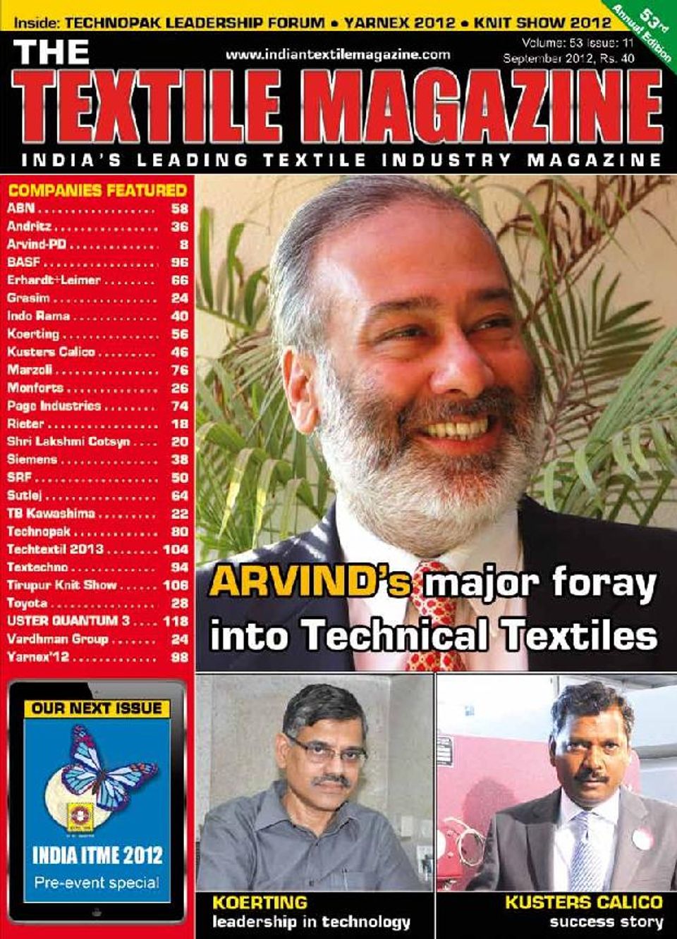 Get digital access to The Textile magazine - September 2012 issue ...