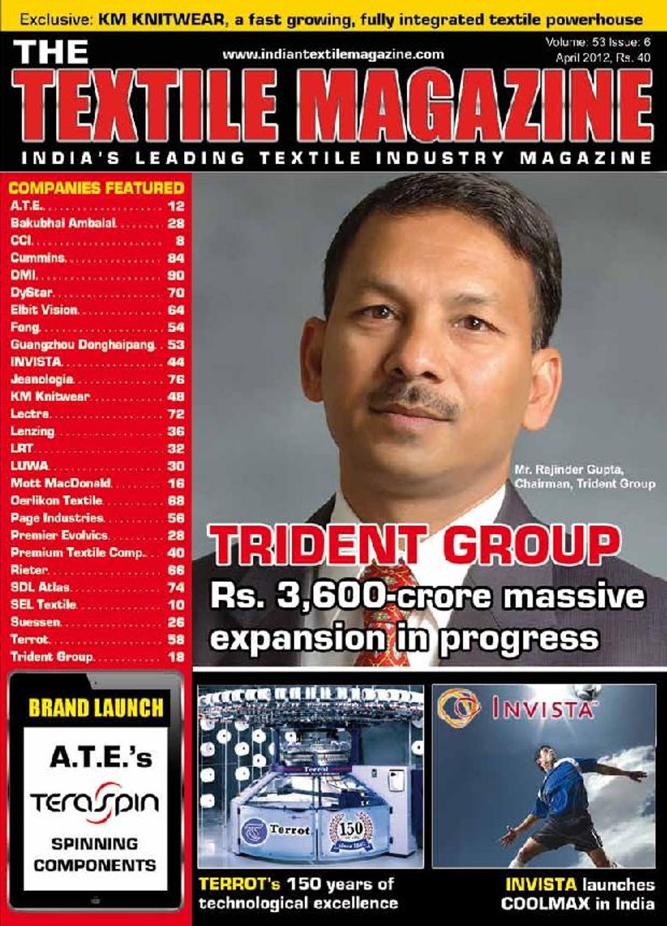 The Textile magazine-April 2012 Magazine - Get your Digital Subscription