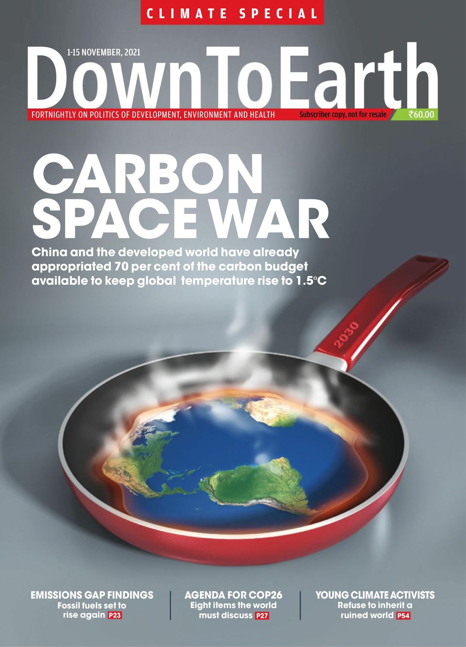 Get digital access to Down To Earth - November 01, 2021 issue | Magzter.com