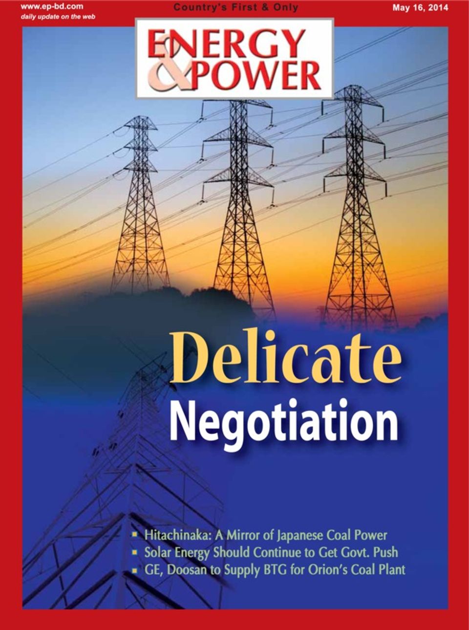 Get digital access to Energy & Power - May 16, 2014 issue | Magzter.com