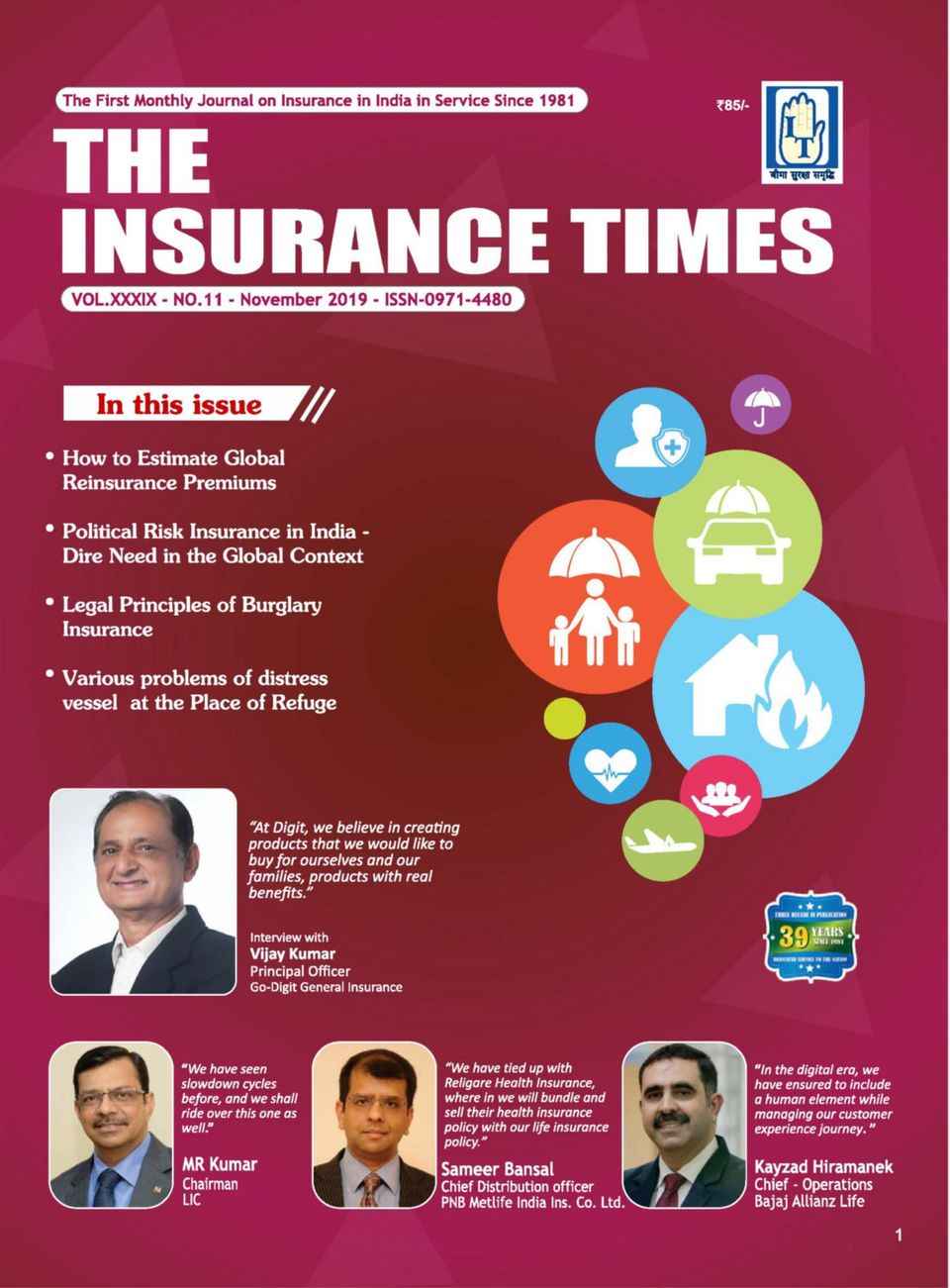Get digital access to THE INSURANCE TIMES - November 2019 issue ...