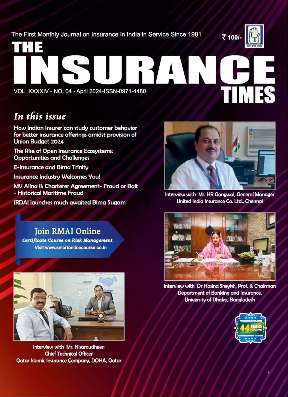 THE INSURANCE TIMES Magazine - Get your Digital Subscription