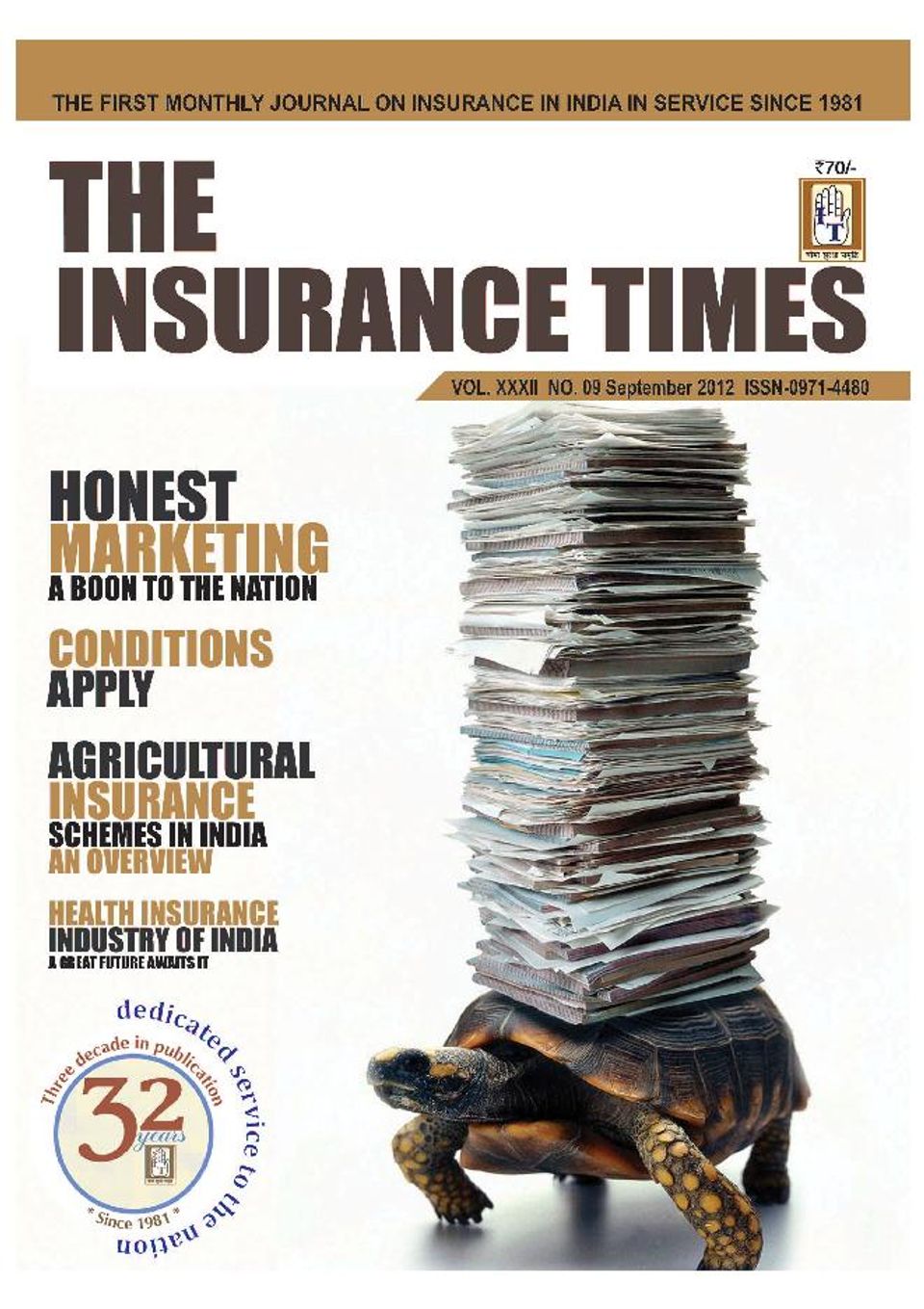 Get digital access to THE INSURANCE TIMES - September - 2012 issue ...