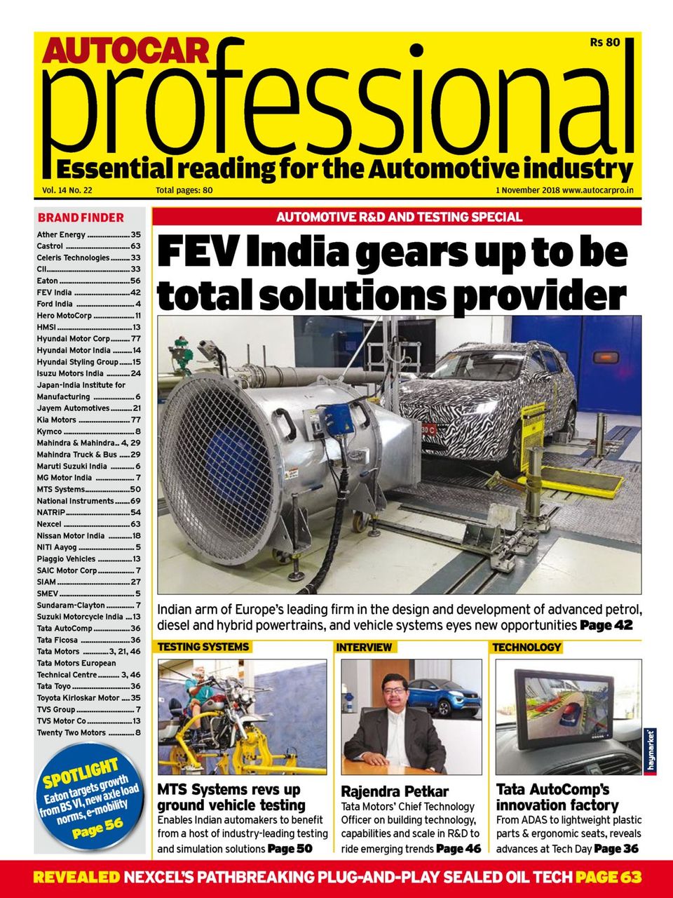 Autocar Professional-November 1, 2018 Magazine