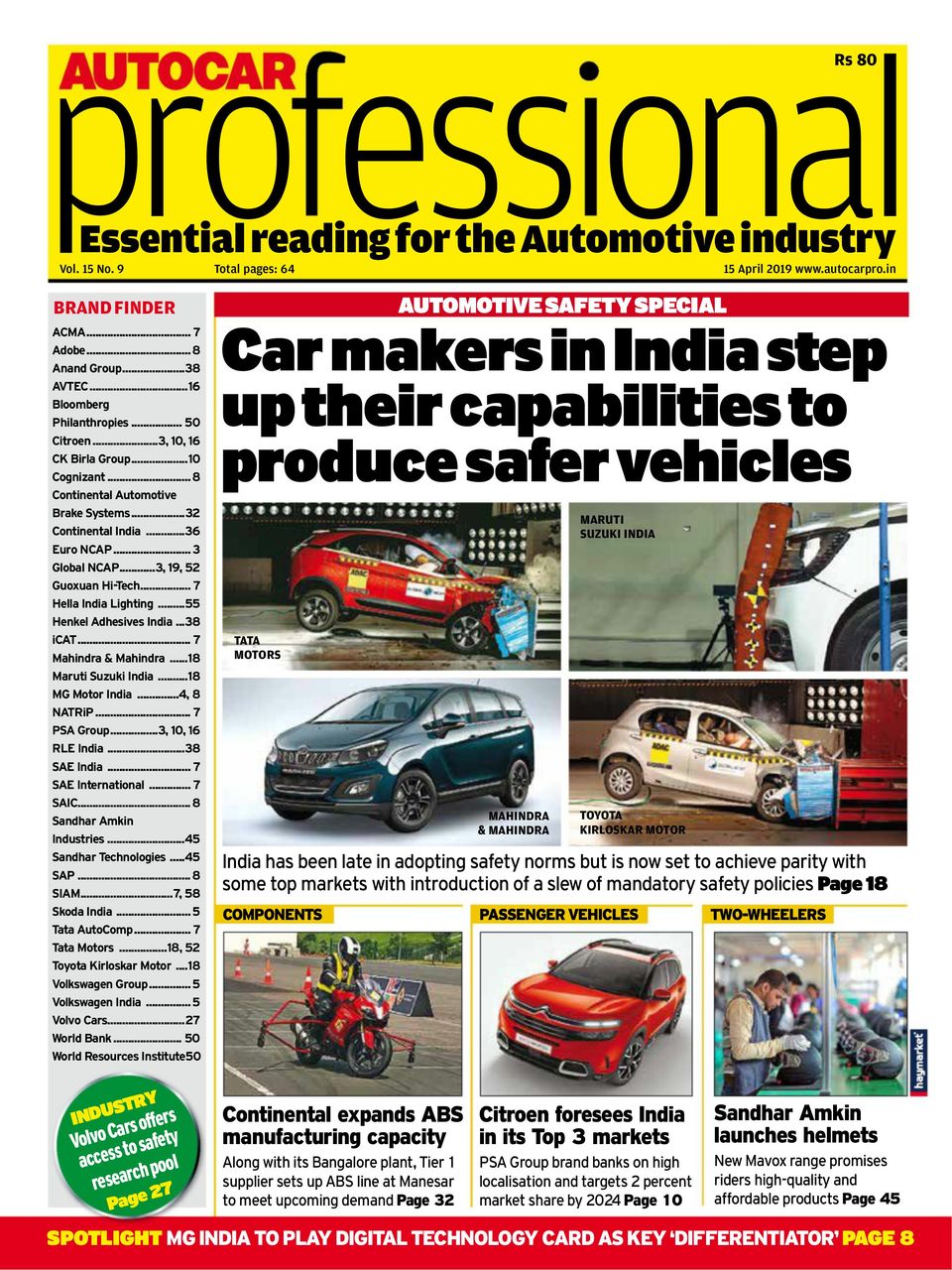 Get digital access to Autocar Professional - April 15, 2019 issue | Magzter.com