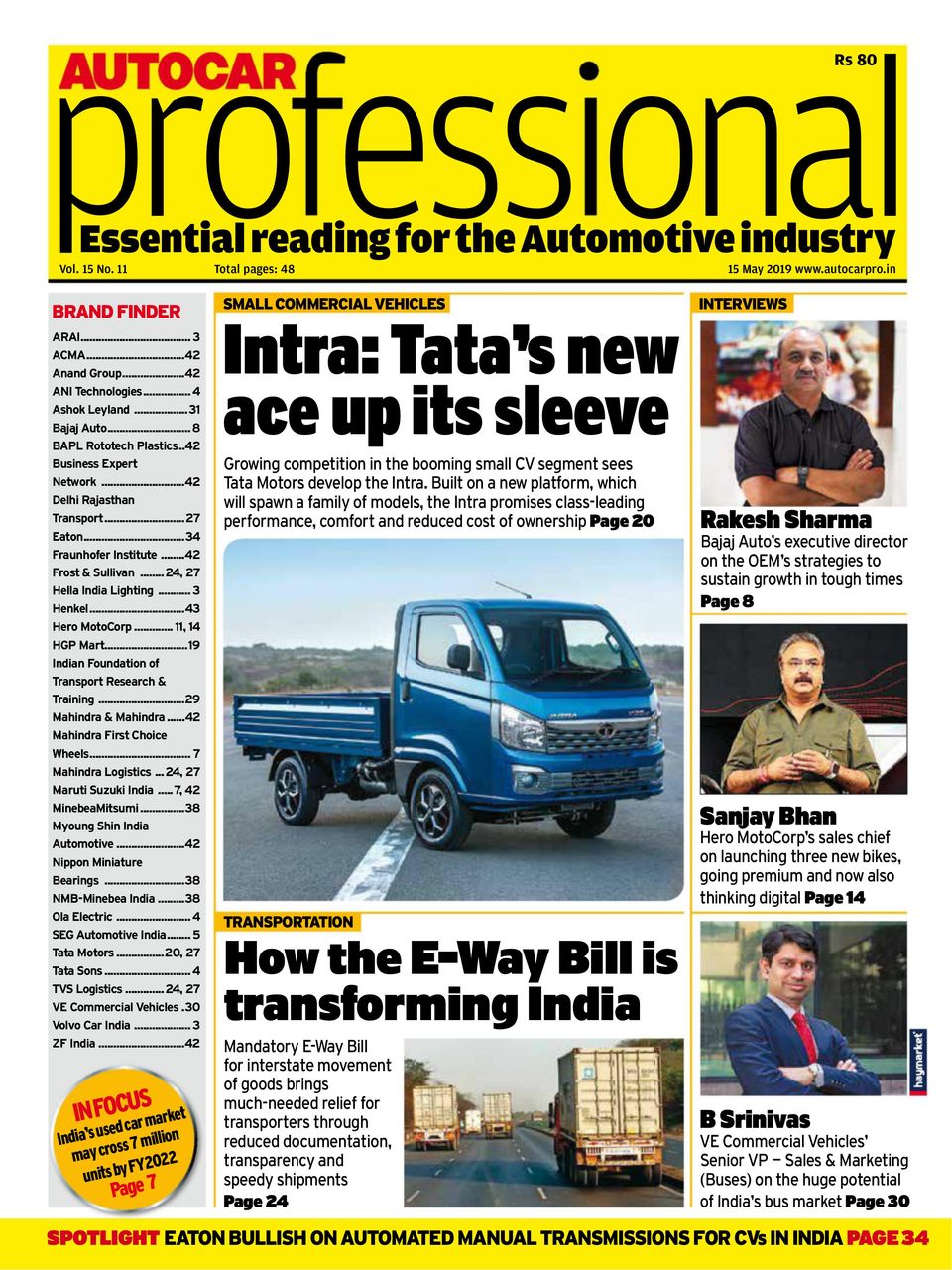 Autocar Professional-May 15, 2019 Magazine - Get your Digital Subscription
