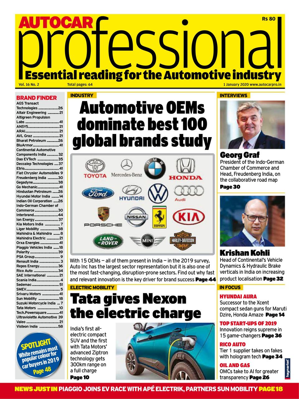 Autocar Professional-January 1-2020 Magazine - Get your Digital Subscription
