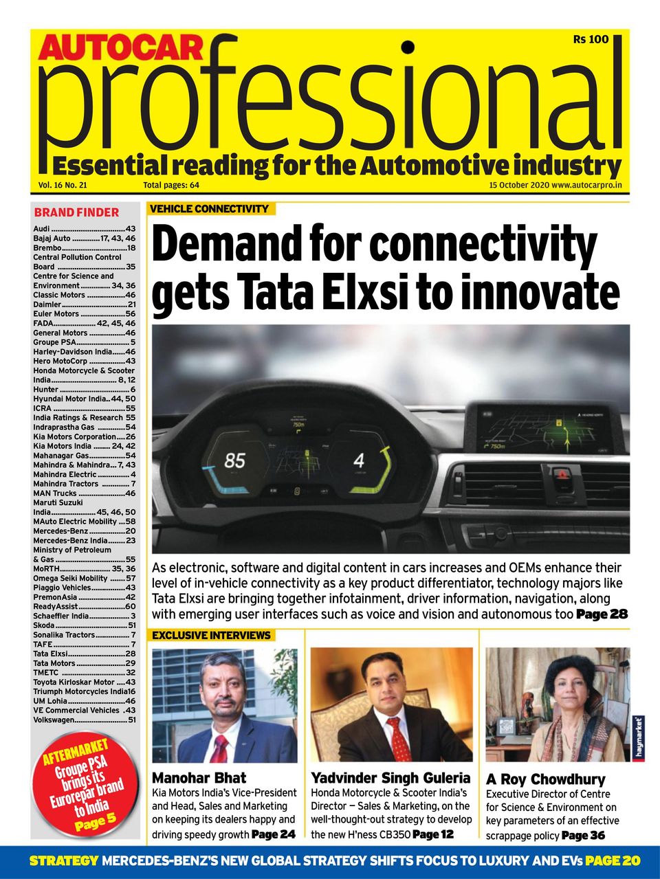 Autocar Professional-15th Oct'2020 Magazine - Get your Digital Subscription