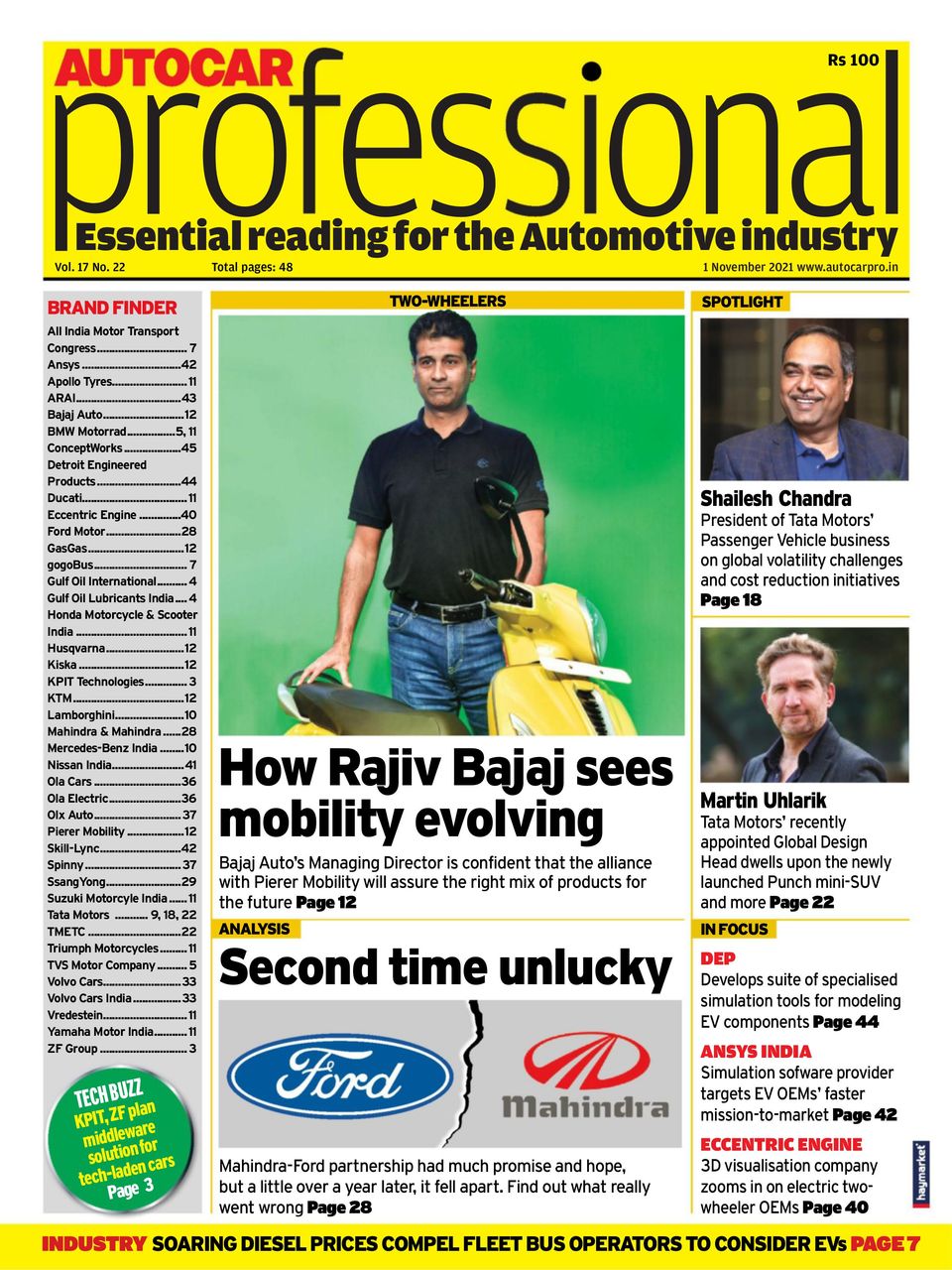 Autocar Professional-1st Nov 2021 Magazine - Get your Digital Subscription