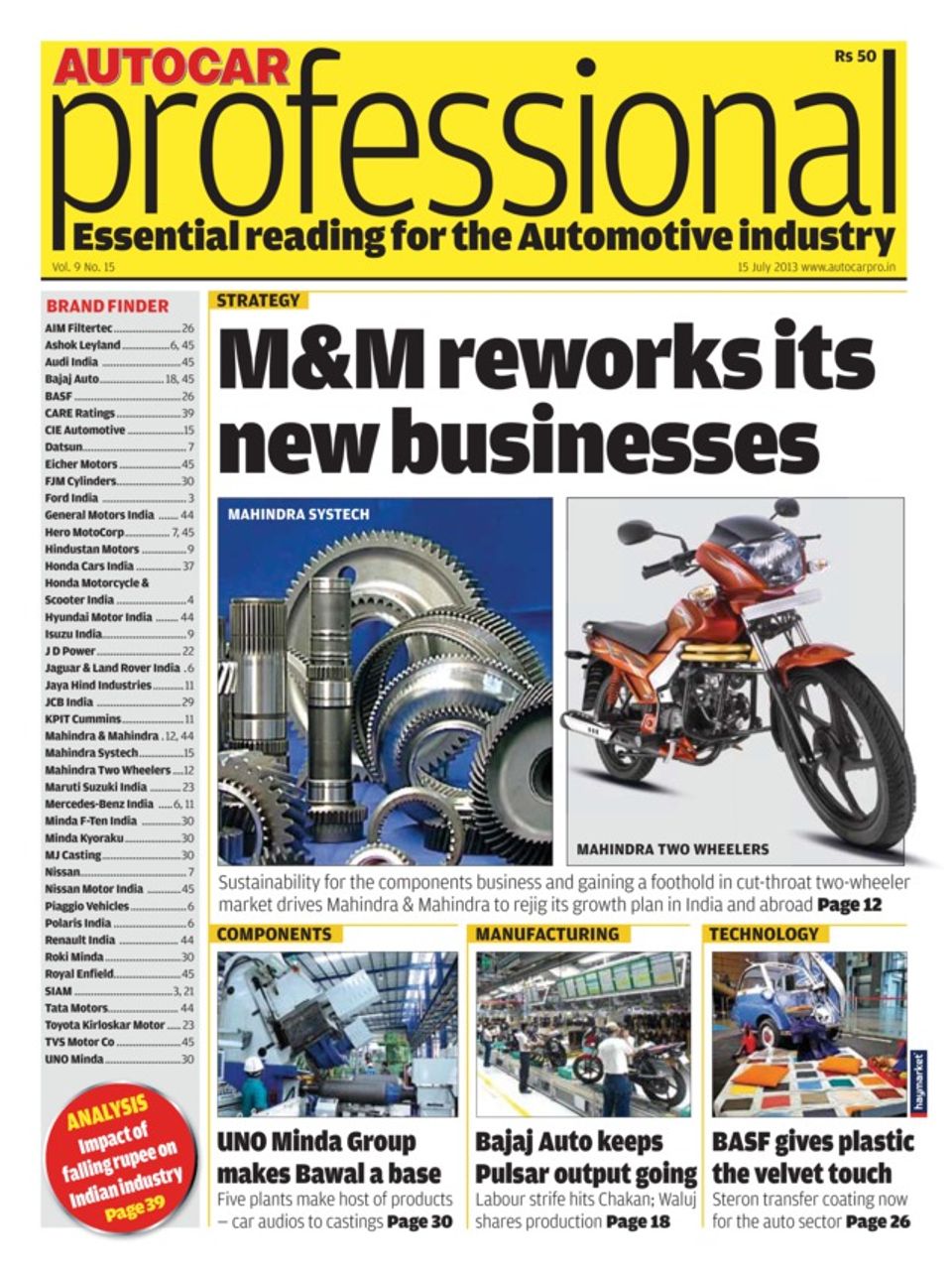 Autocar Professional-July 15 2013 Magazine - Get your Digital Subscription